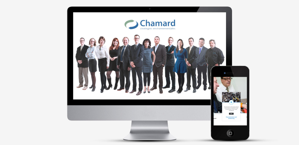 Refonte du site web de Chamard - Adviz